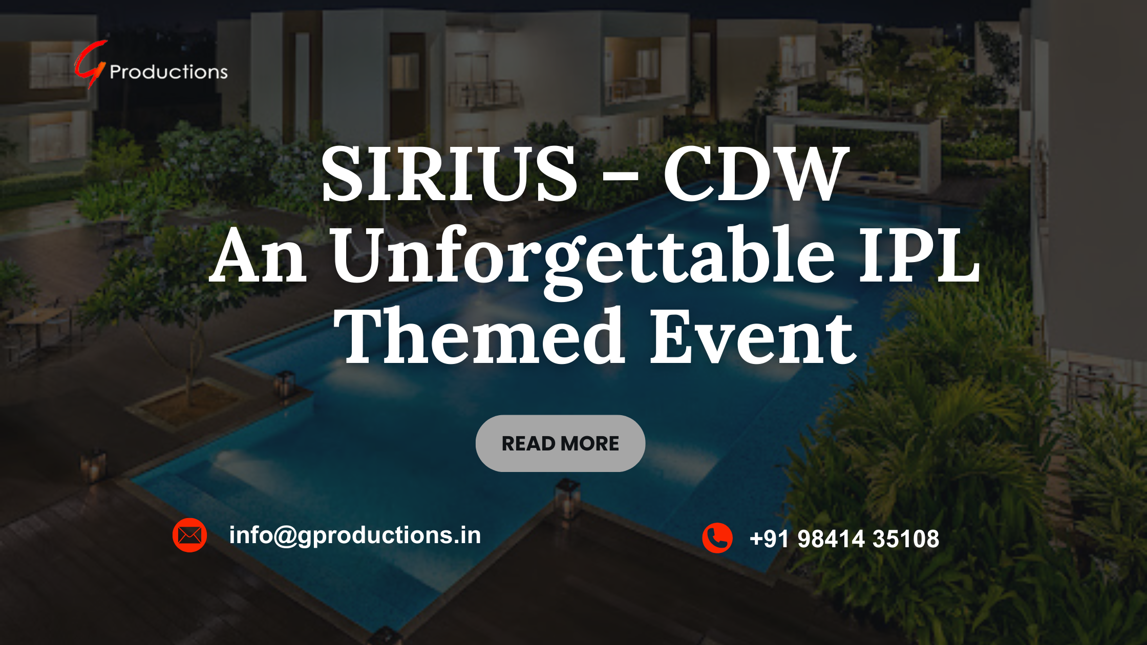 SIRIUS IPL Event by Event Management Company