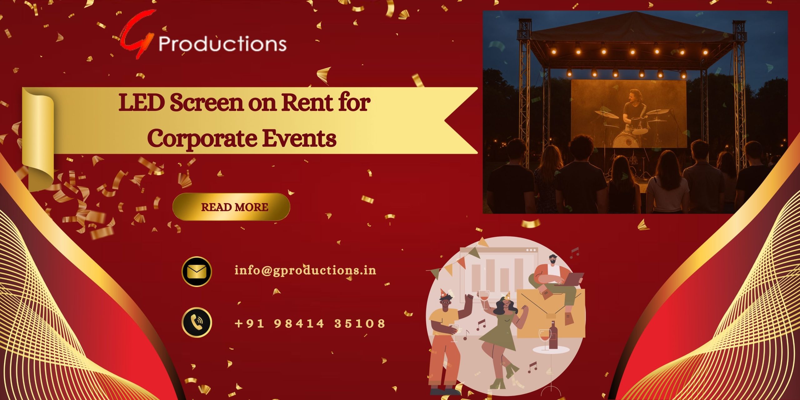 LED Screen on Rent for Corporate Events